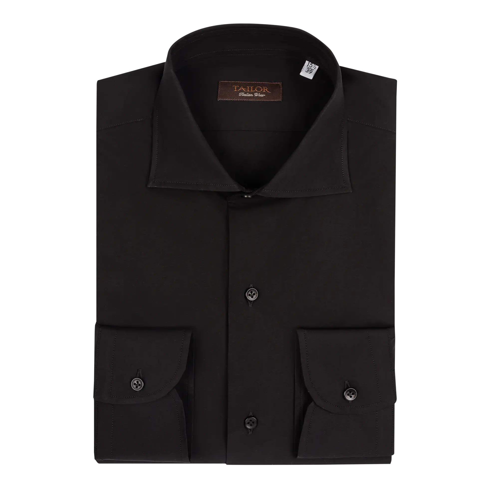 Camicia nera elasticizzata